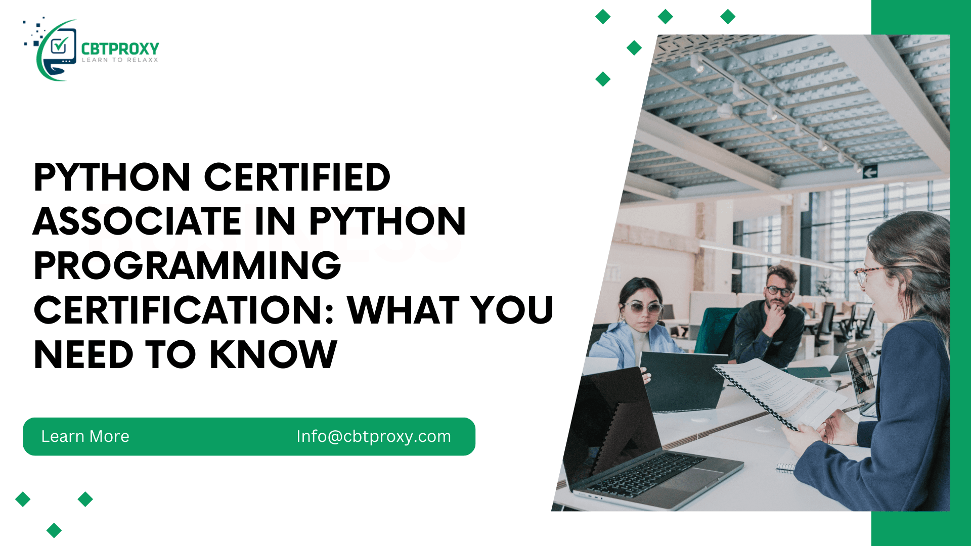 Certificación de asociado certificado en programación Python: lo que necesita saber • CBTPROXY