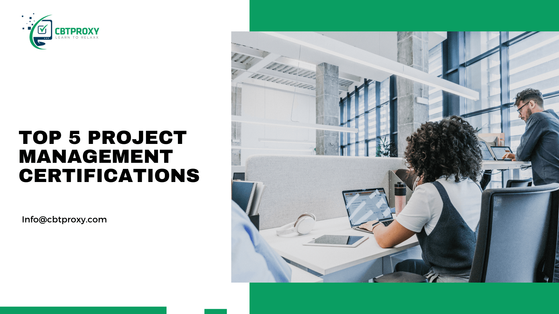 أفضل 5 شهادات في إدارة المشاريع • CBTPROXY